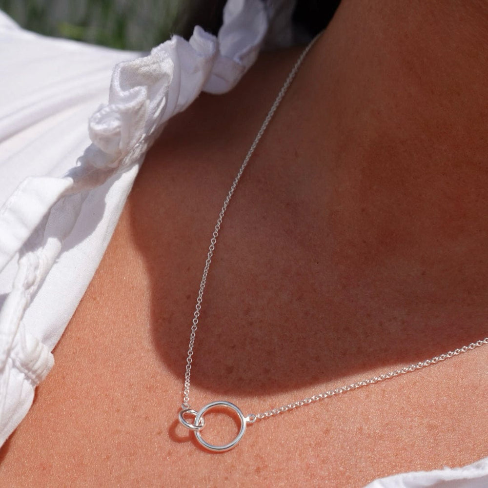 Shop Gorjana Silver Wilshire Charm Necklace at Loulerie